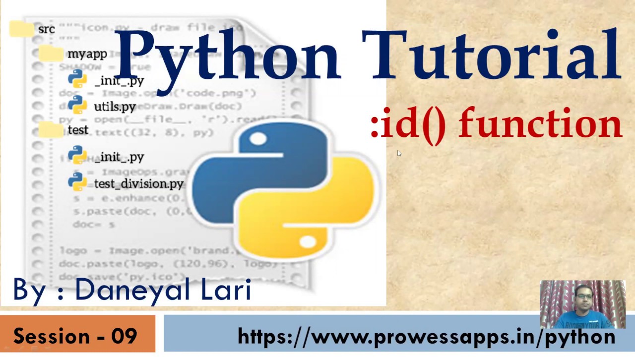#9 Python Tutorial for Beginners | id() function in Python