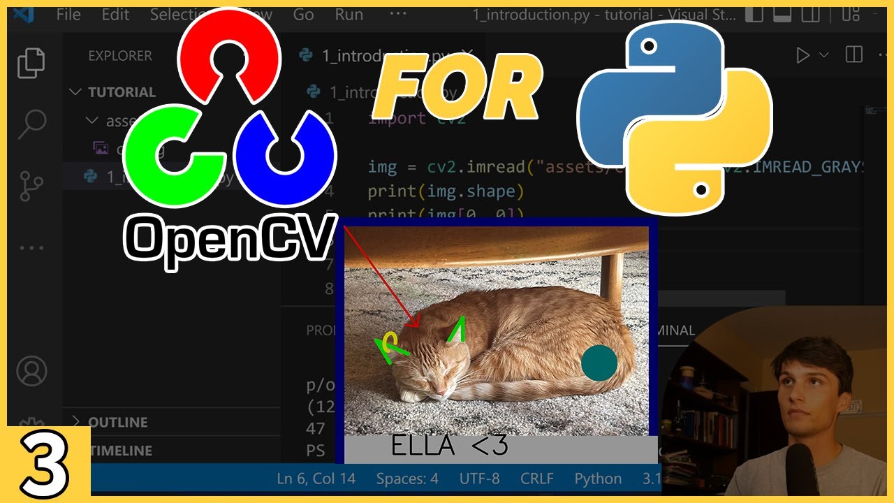How to Draw Shapes with OpenCV for Python - Beginners Tutorial #3