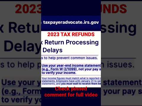TIP to AVOID 2023 TAX REFUND DELAYS
