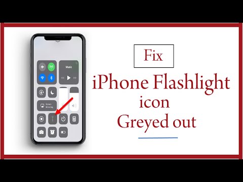 Fix: iPhone Flashlight icon greyed out