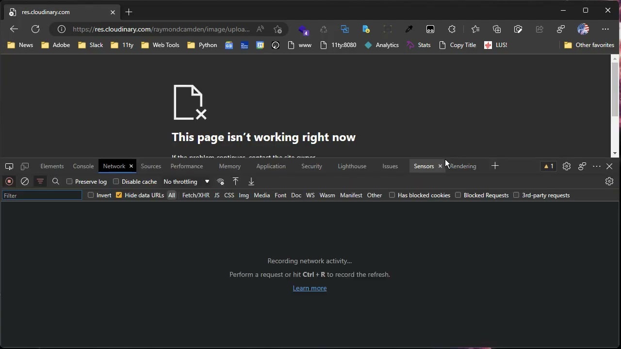 Figuring out a Cloudinary error