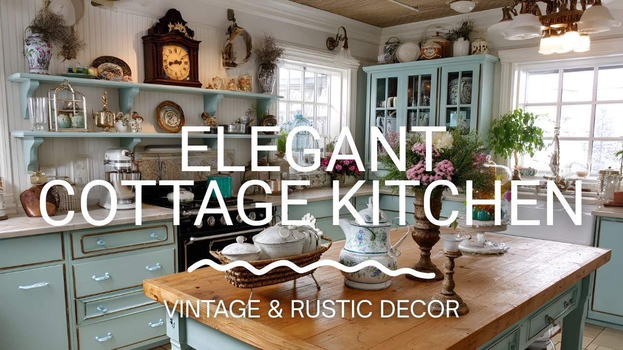 Cottage Kitchen Decorating Ideas | Vintage Rustic Elegance for Timeless Charm