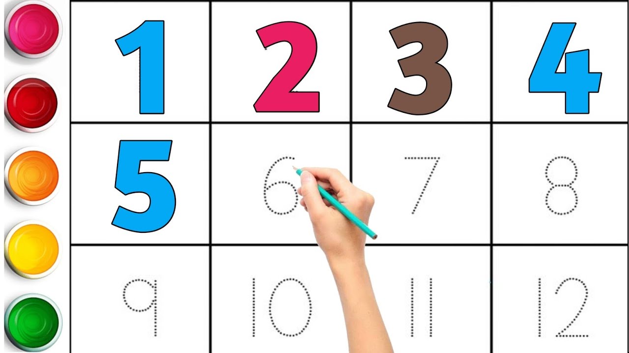 1 to 20 Number Tracing for Kids | Easy Number Writing Practice Worksheet | Abc123 learning hub 