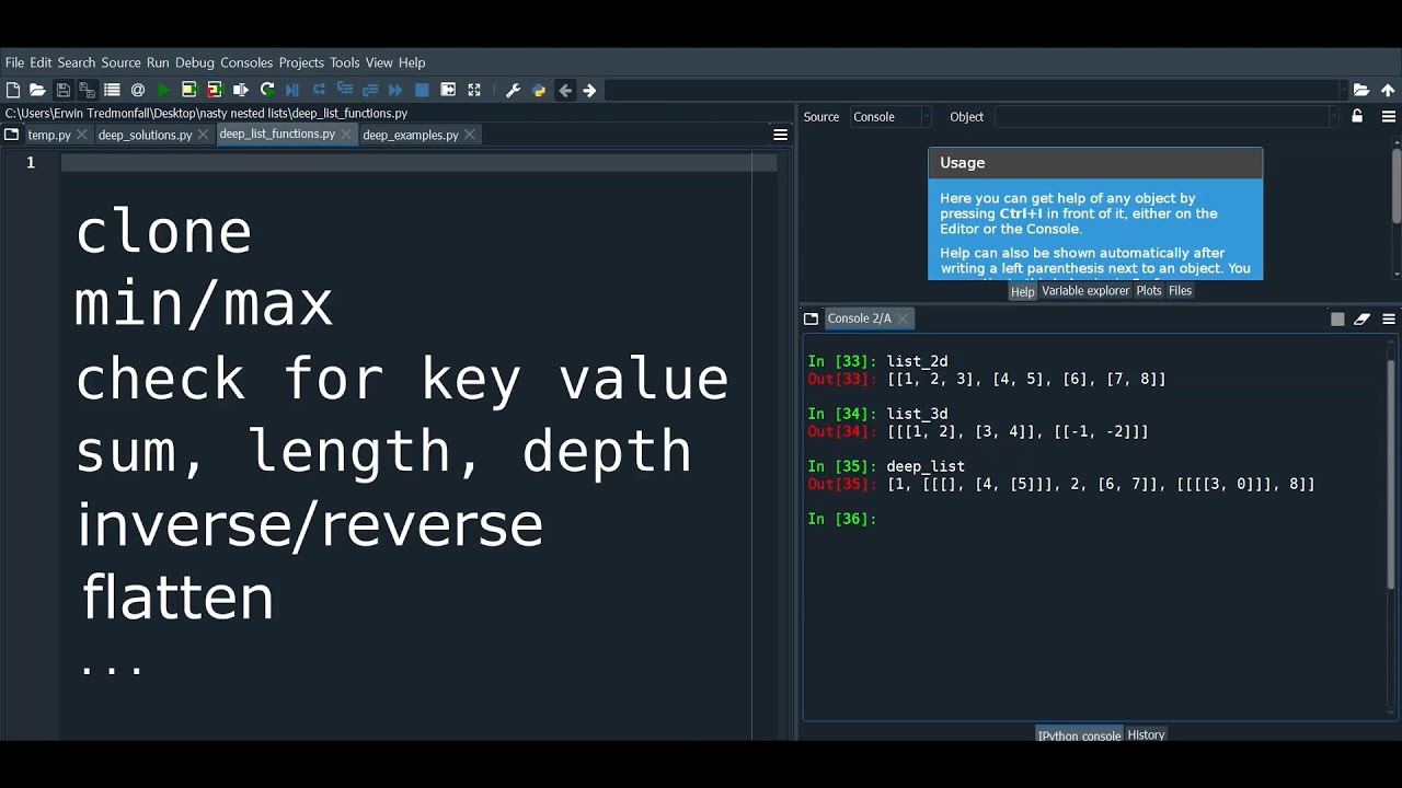 Recursion for nested lists in Python (1/2) | General Approach