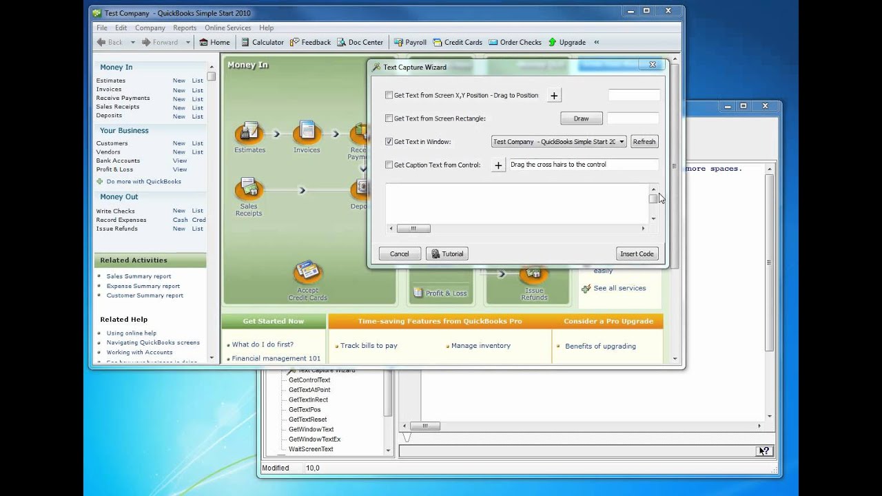 Text Capture with a Windows Macro Recorder.