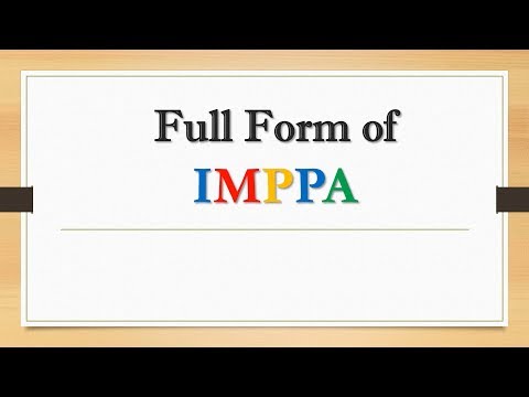 Full Form of IMPPA || Did You Know?