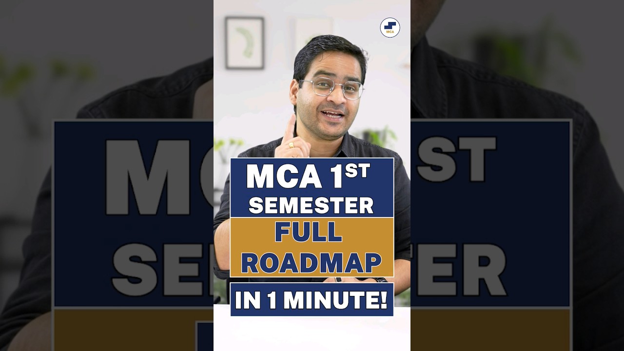💥MCA 1st Semester Roadmap! MCA Tips, Subjects, Syllabus! #shorts #MCA #MCAsubjects #viral