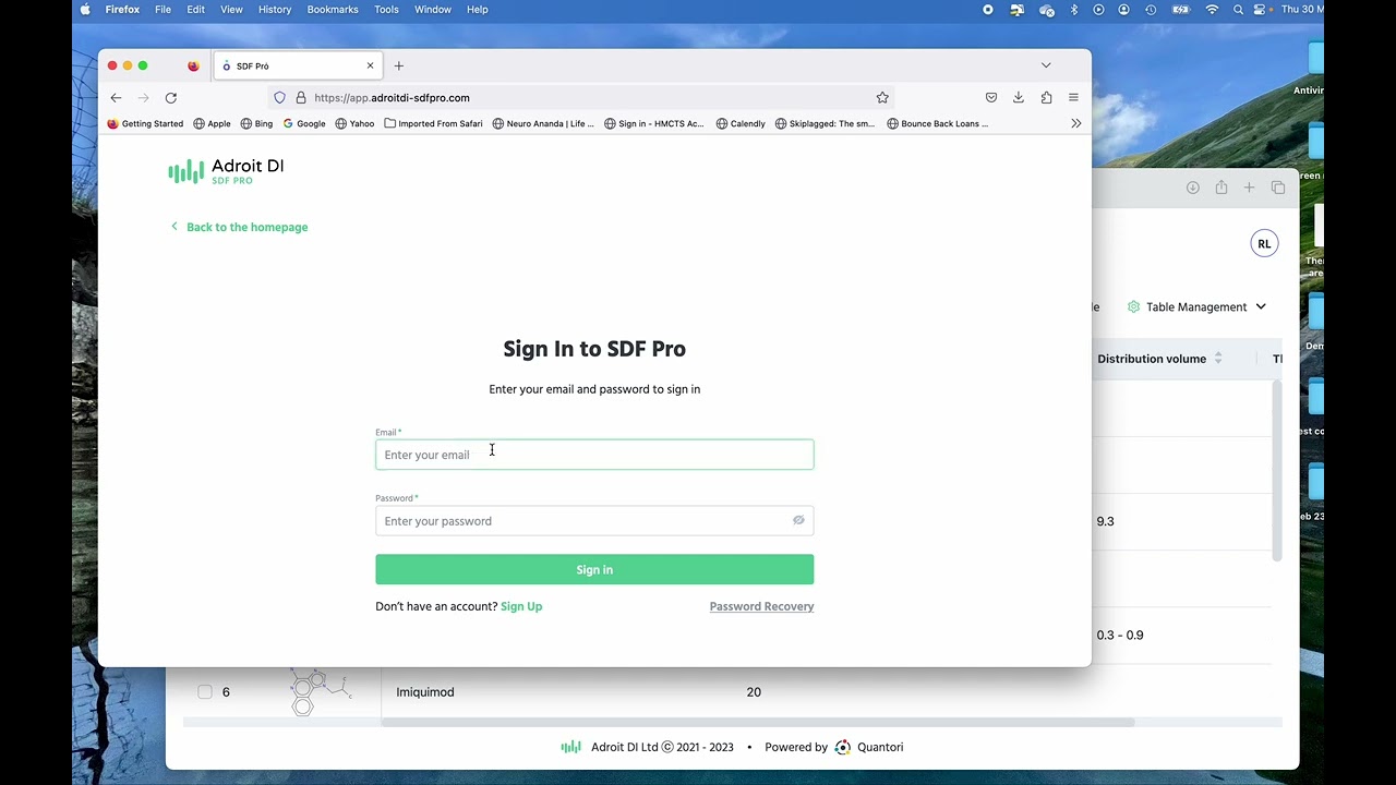 Collaboration functionality SDF