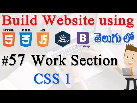 Learn 57 How to Build Website using Html CSS JS jQuery Bootstrap Work Section CSS 1 - Mind Luster