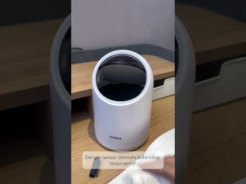 Jual Stora 2 Ltr Intelligent Tempat Sampah Meja Sensor Emoji Putih ...