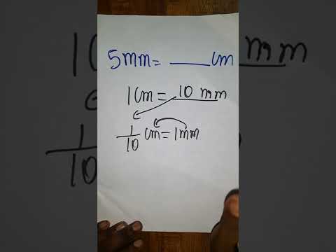 millimeter to centimeter