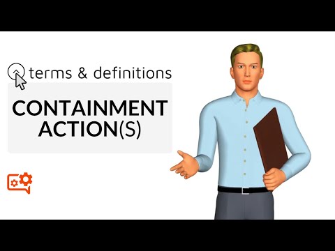 Containment Action(s) I Terms & Definitions