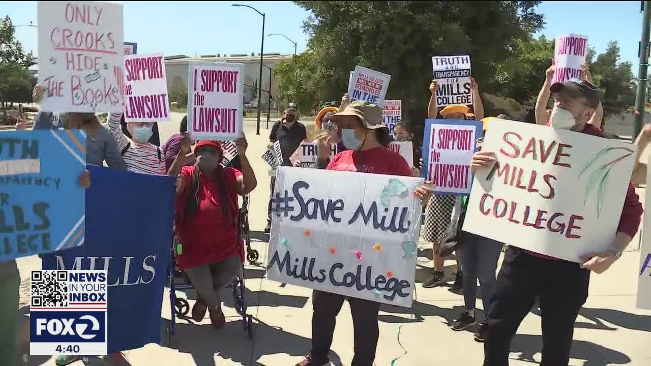 Rally to save Mills College held by graduate students