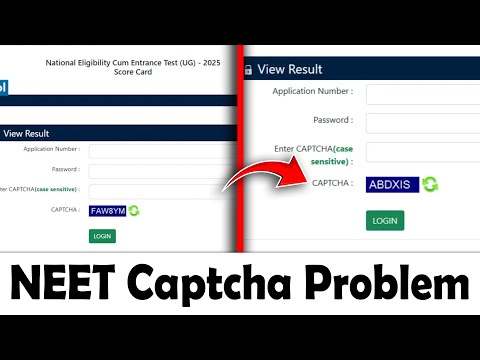 NEET Result Problem | CAPTCHA Issue Problem Solved
