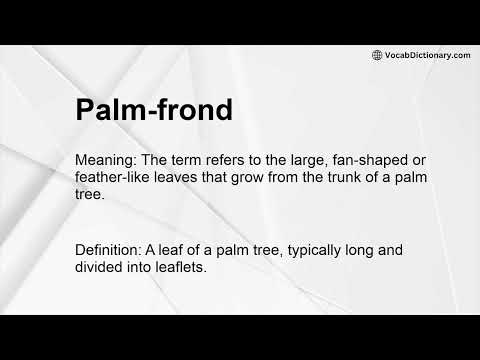 Palm-frond Meaning
