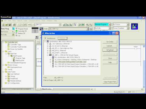 How to Download a Project to a Controller RsLogix 5000