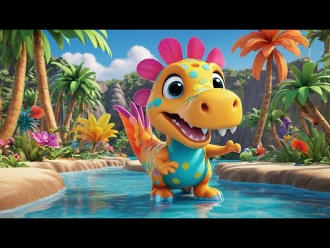 Dodo Dino Stomps Around | Dinosaur Song for Kids | Fun Nursery Rhymes in English