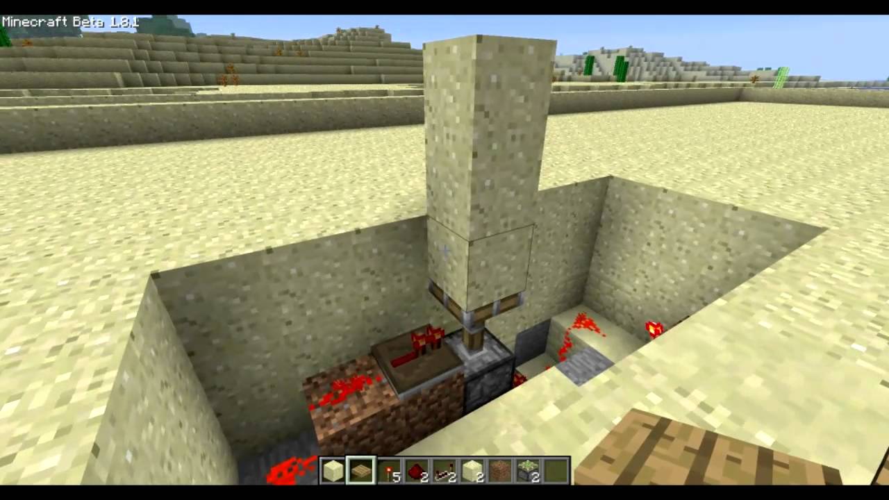 #Minecraft Hidden Underground Single Piston Door + TUTORIAL [UPDATE]