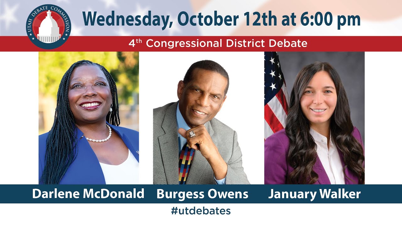 U.S. House, 4th District Debate with Darlene McDonald, Burgess Owens, and January Walker