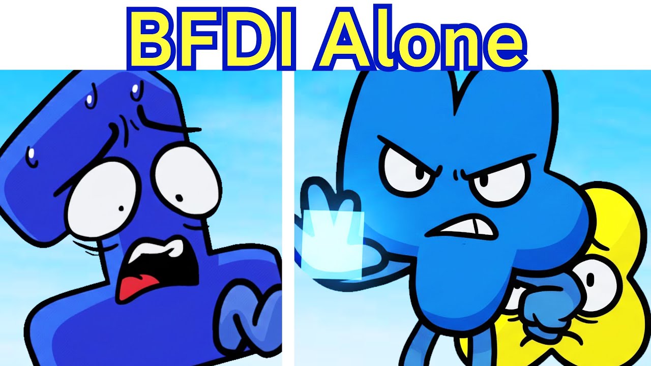 FNF Really High Quality BFDI Mod! ALONE SHOT - One vs Four (Battle For Dream Island TPOT 20)
