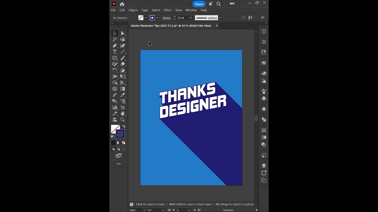 Adobe Illustrator Tips 2025 - How to Create a Text Drop Shadow Effect Keeping Attributes #ducthangds