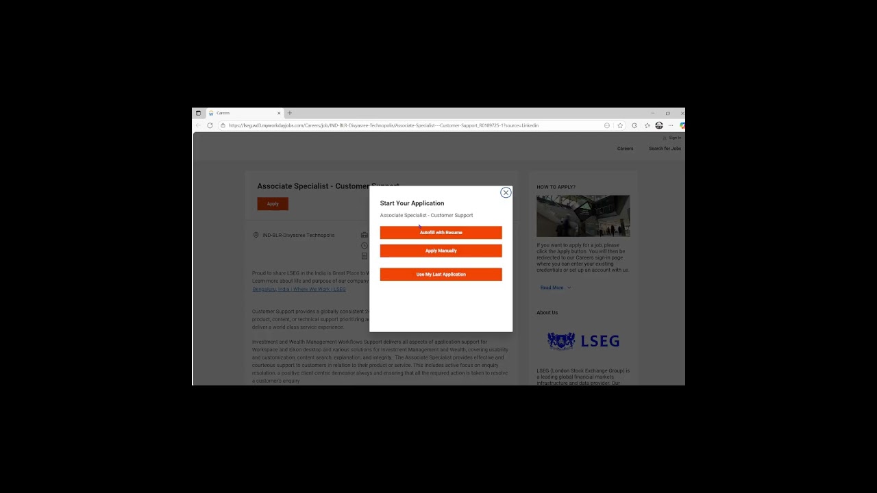 LSEG is Hiring for Associate Specialist   Customer Support