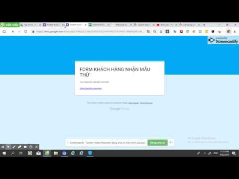 Hướng dẫn Tạo Form trên Google drive