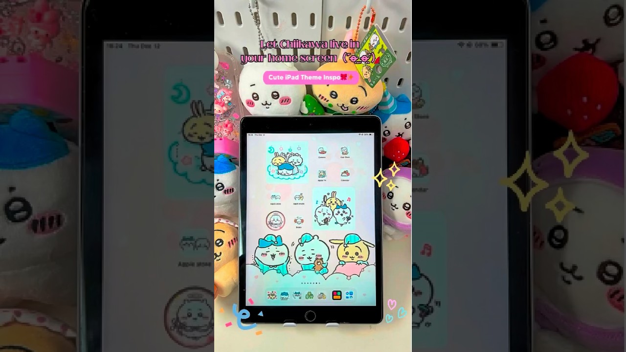 #Chiikawa iPad #Homescreen is here #ChiiB.#HachiwareC.#UsagiD #chiikawacharacters #chiikawameme