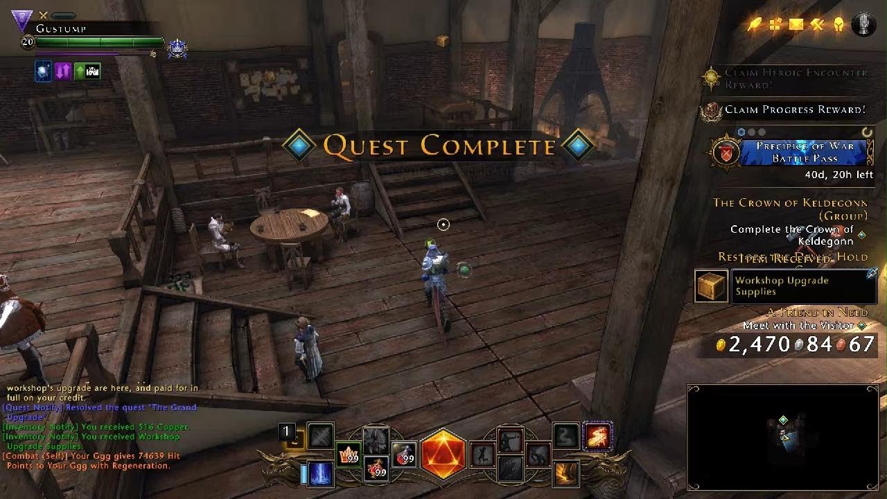 Neverwinter Using Myrrh For Workshop Upgrades