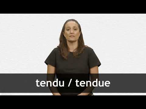 English Translation of “TENDU” | Collins French-English Dictionary