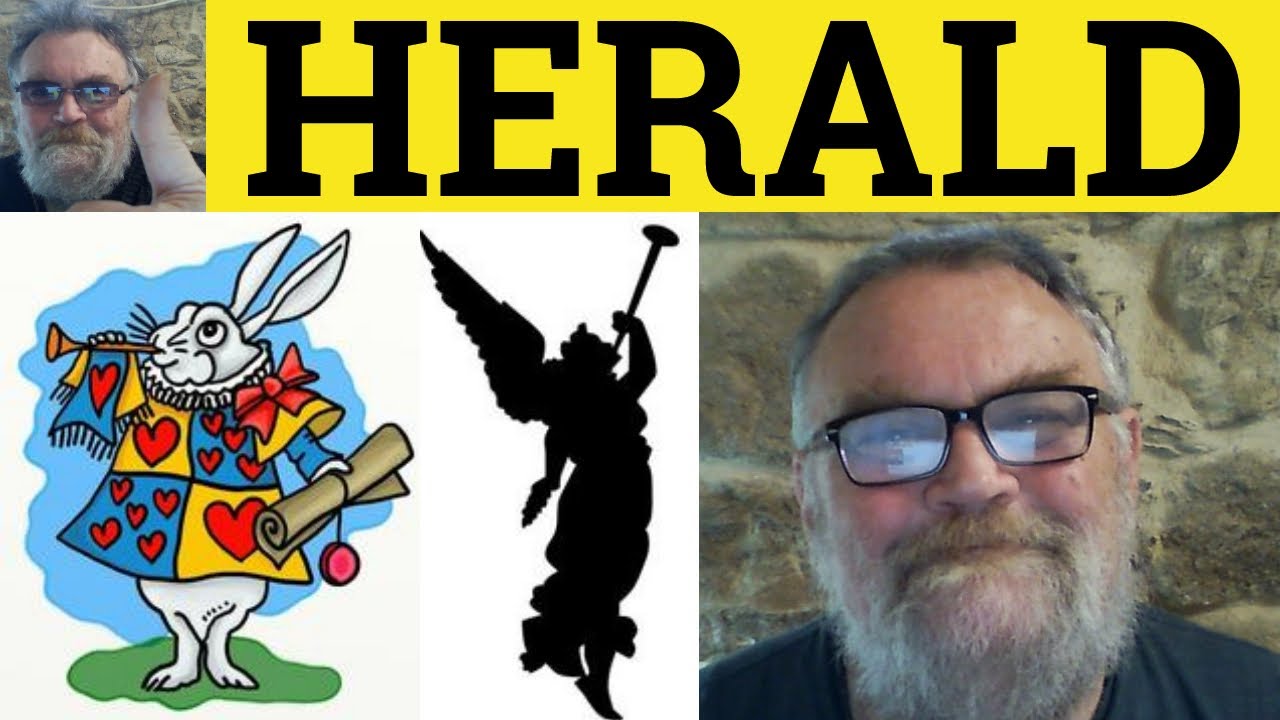 🔵 Herald Meaning - Herald Examples - Define Herald - Literary English