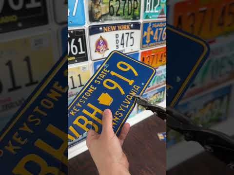 The License Plate Map, episode 5: Pennsylvania 🔔 #shorts #licenseplates #pennsylvania