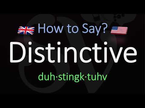 How to Pronounce Distinctive? (CORRECTLY) Meaning & Pronunciation