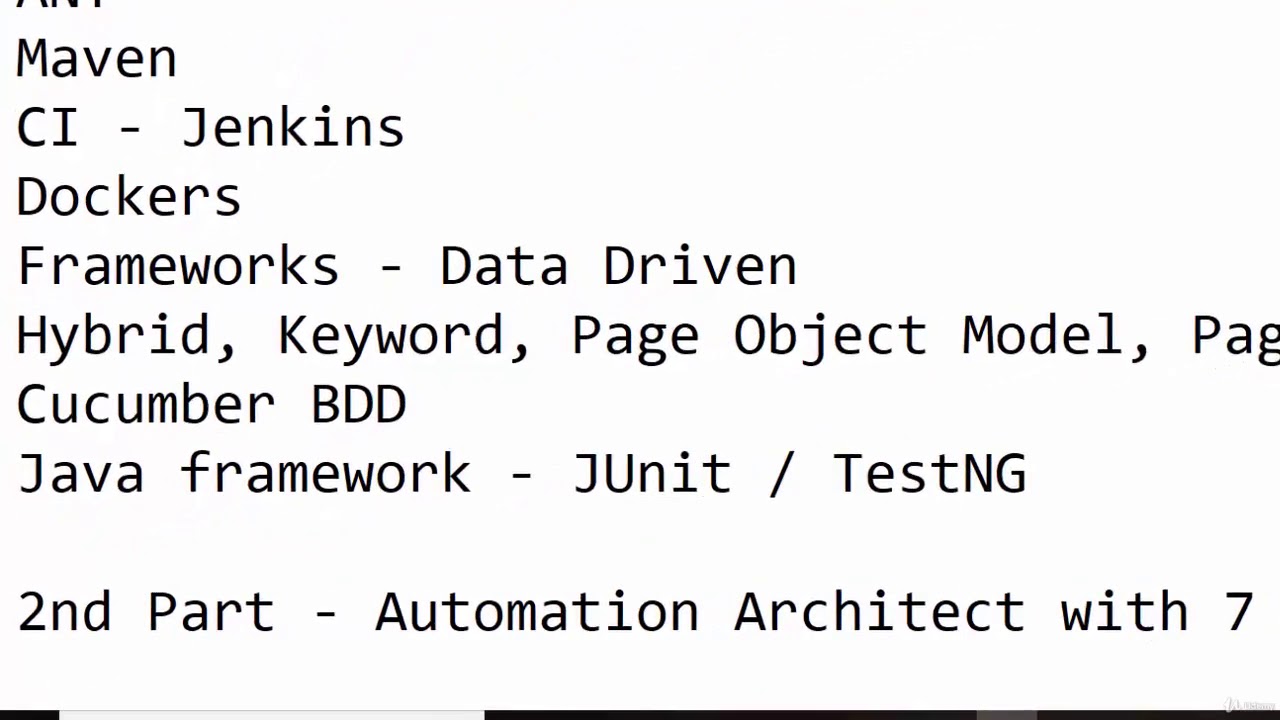 Selenium Webdriver with Java (Basics + Advance + Architect) - learn Java
