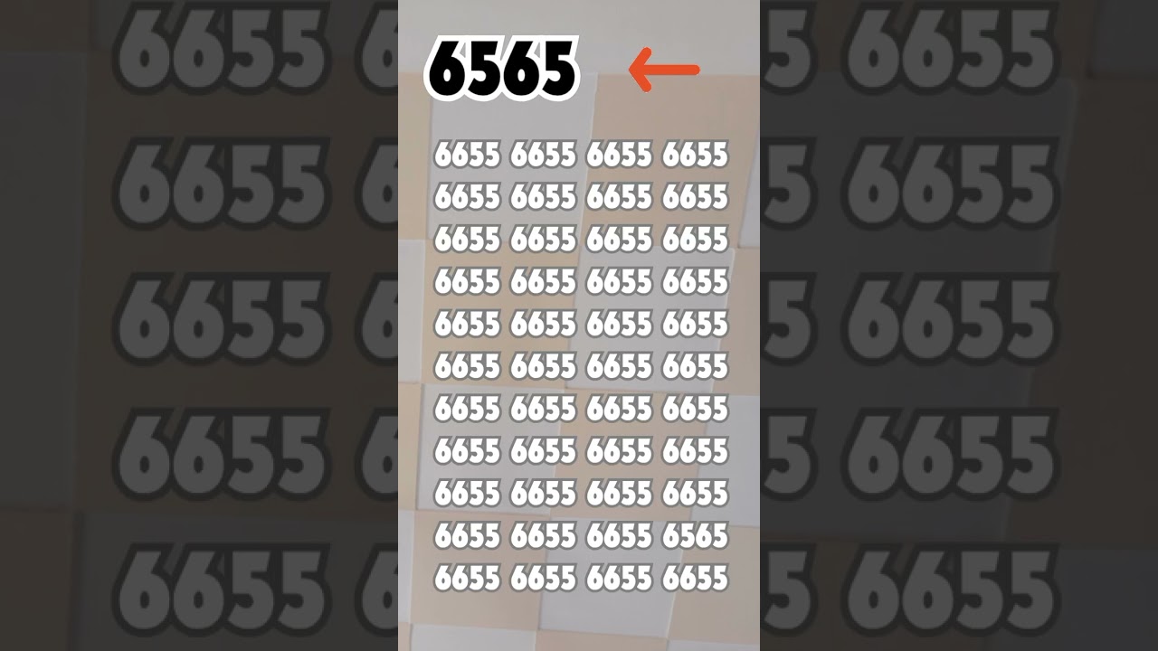 Challenge: Find 6565 in 05 Seconds 💯🔥🥀🖤🖤🥀🔥💯#mathematics #shorts #youtubeshorts