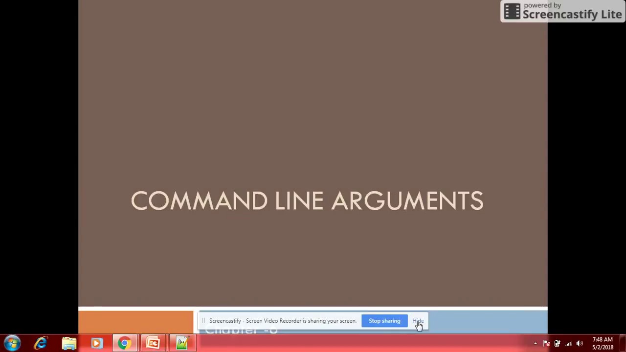 Chapter 6- command line arguments in python
