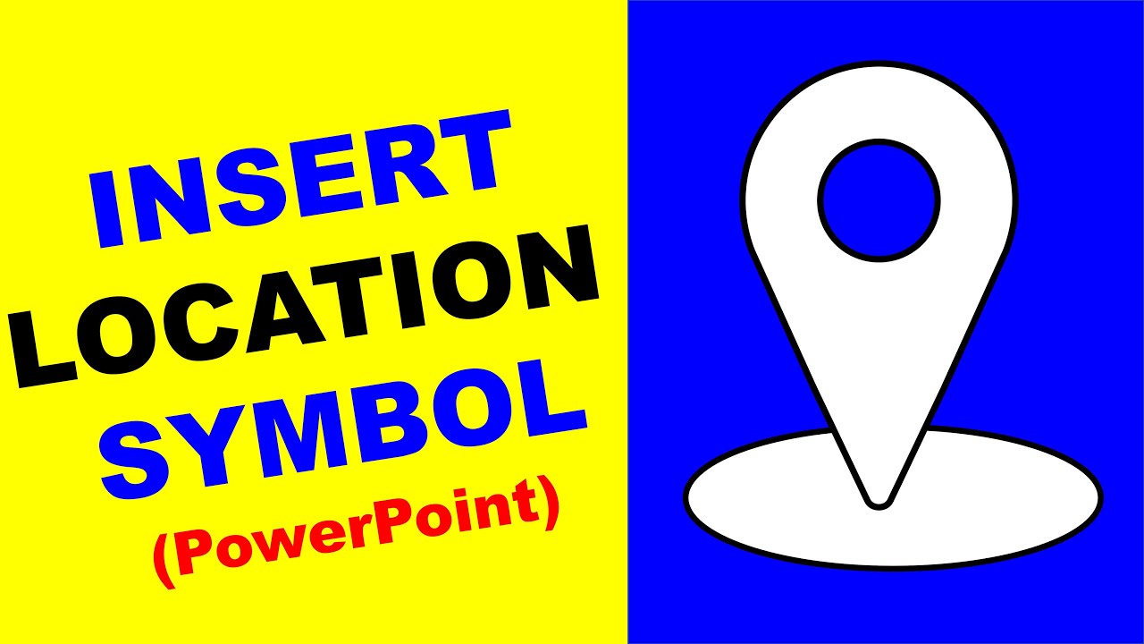 How To Insert Location Symbol In PPT - [ POWERPOINT ]