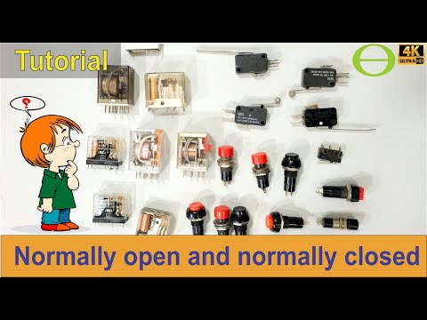 What is a normally open and normally closed switch, limit switch, and relay? - with tutorial.