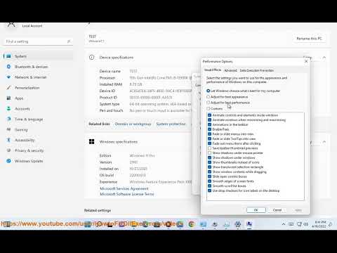 Speed up Windows 11 w/ Advanced System Settings