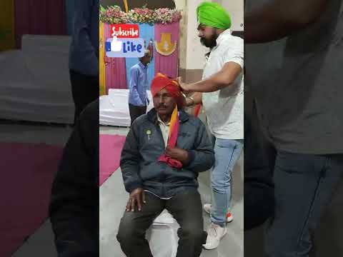 How to wear traditional/welcome safa/Turban #rajasthani#jodhprui#rajputi#marriage #sunnysingh#shorts
