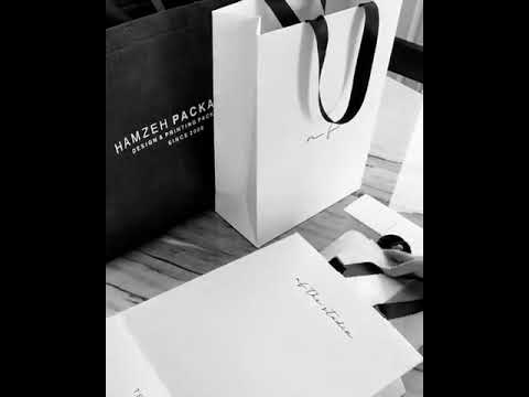 HAMZEH luxury packaging | shopping bag, label, costumer card and luxury packaging for clothing