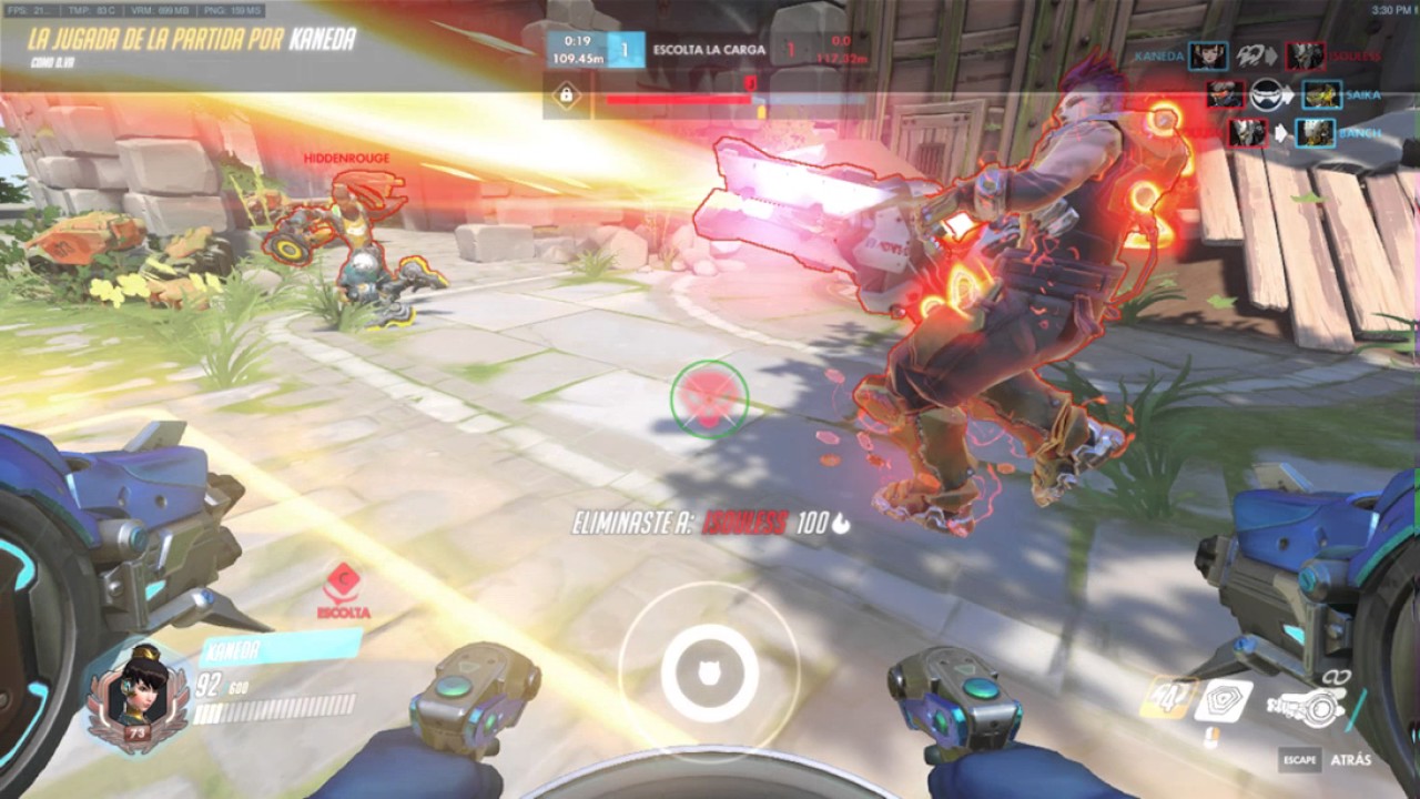(Overwatch) DVA: 4 KILL and DEAD