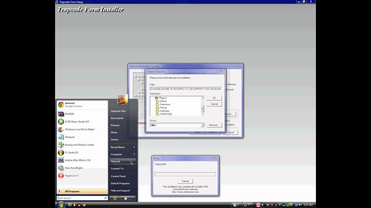 (tutorial) how to get Trapcode form FREE+ serial