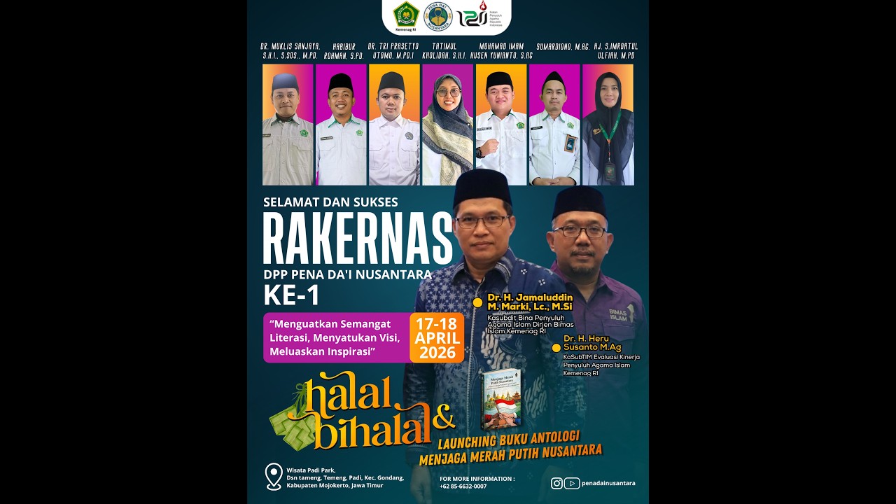 RAKERNAS 1 DPP PENA DA'I NUSANTARA & LAUNCHING BUKU ANTOLOGI MENJAGA MERAH PUTIH NUSANTARA