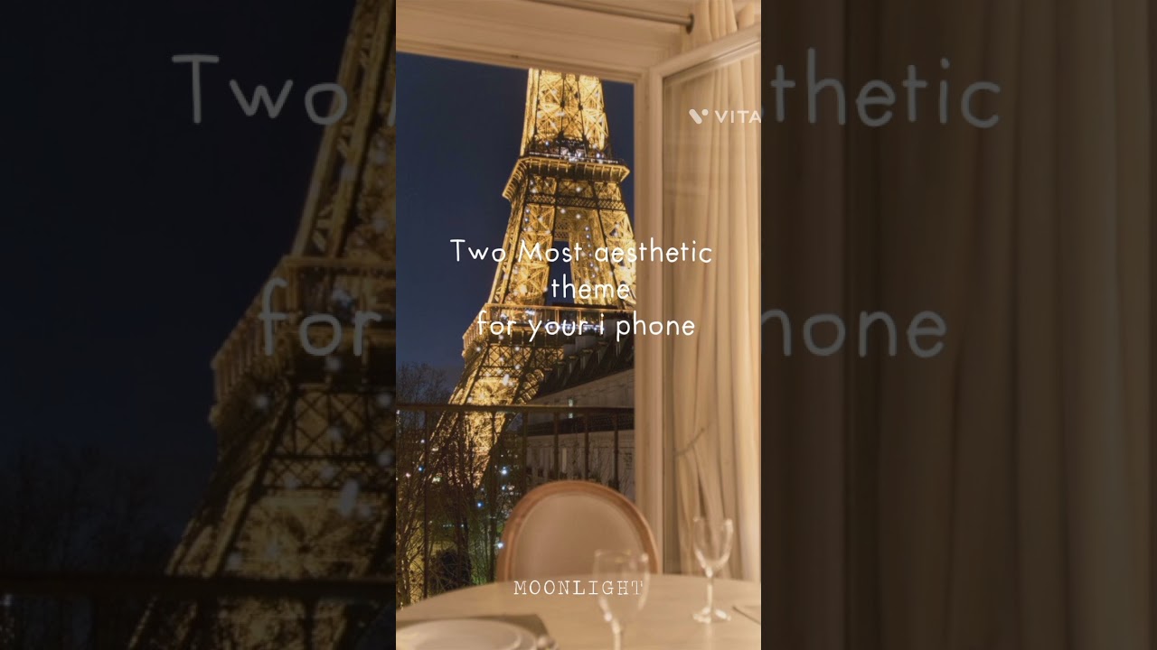 Two most aesthetic theme for your I phone 🍑#aesthetic #shorts #moonlight #theme