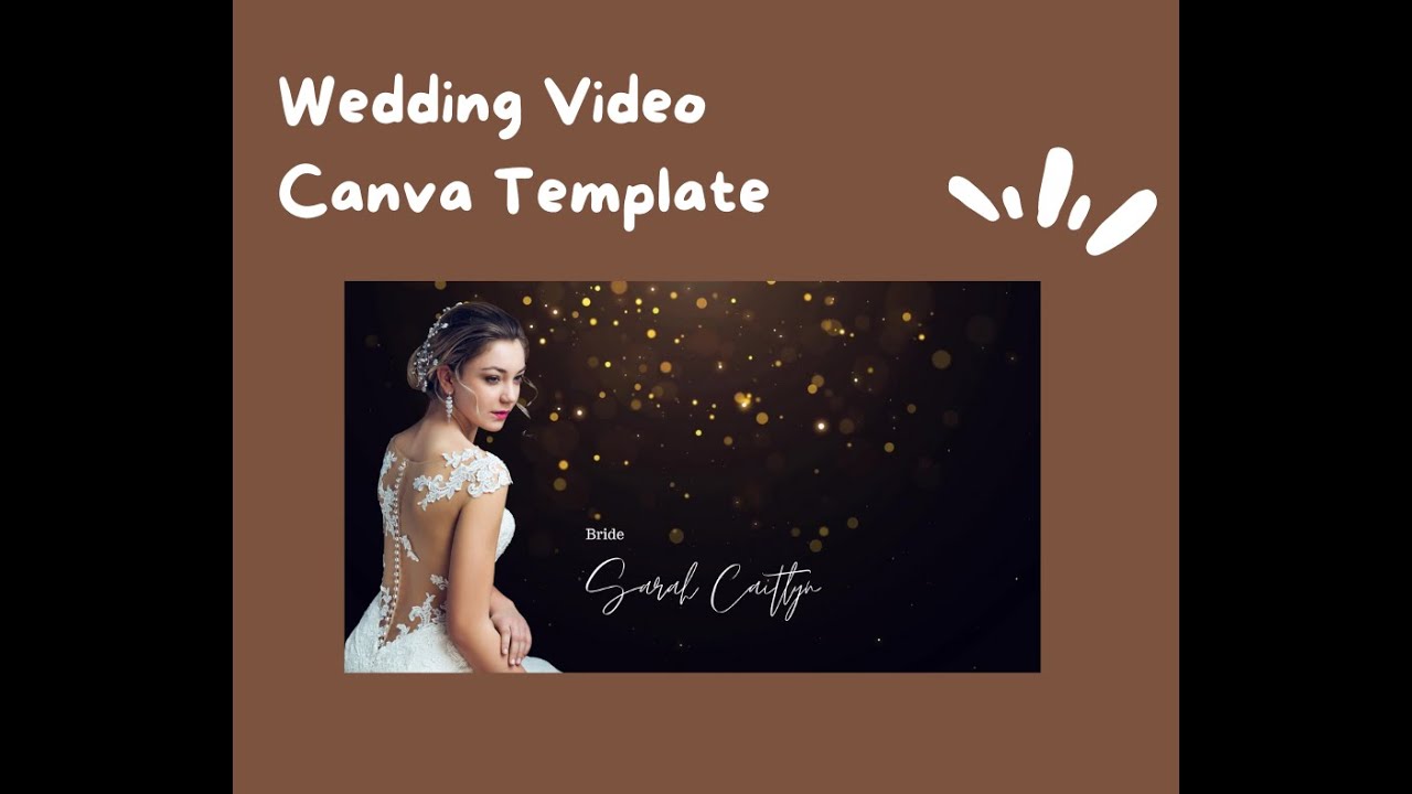 Customizable Wedding Video Template for Canva