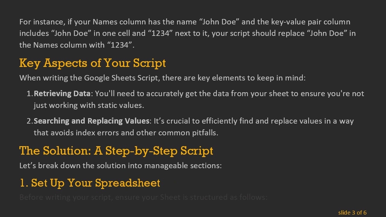 Efficiently Use Google Sheets Script for Find and Replace Operations