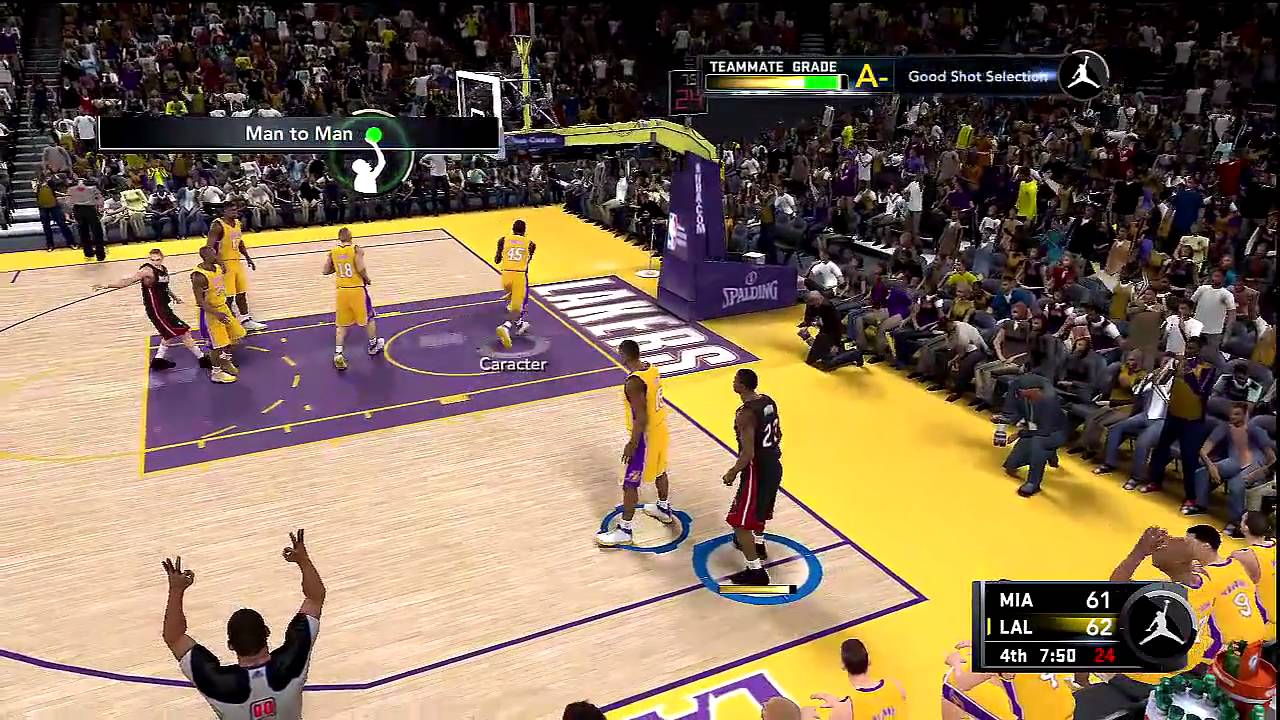NBA 2K11 Michael Jordan Creating a Legend Lakers vs Heat