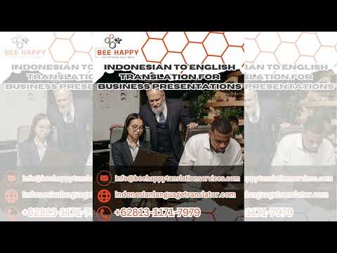 Indonesian to English Translation for Business Presentations