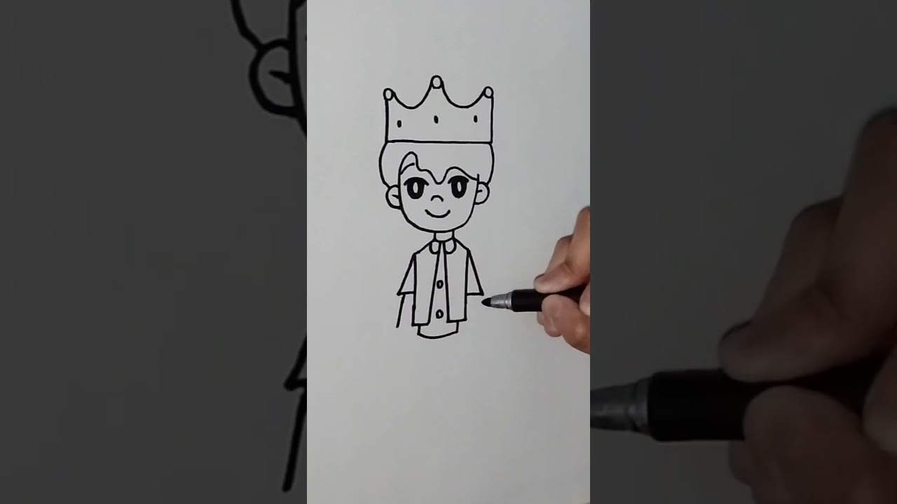 I'll teach you how to draw a King 👑 #artdrawings #drawing #easydrawings #greatdrawings